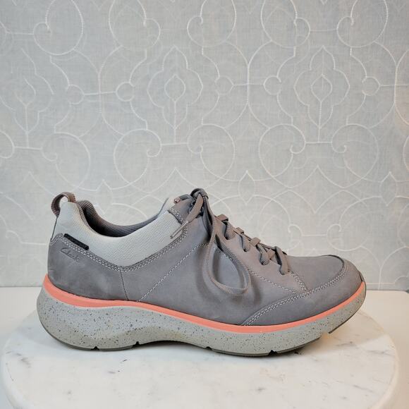 Clarks | Shoes | Clarks Wavewalk 2 Womens Sneakers 1 Gray Lace Up ...